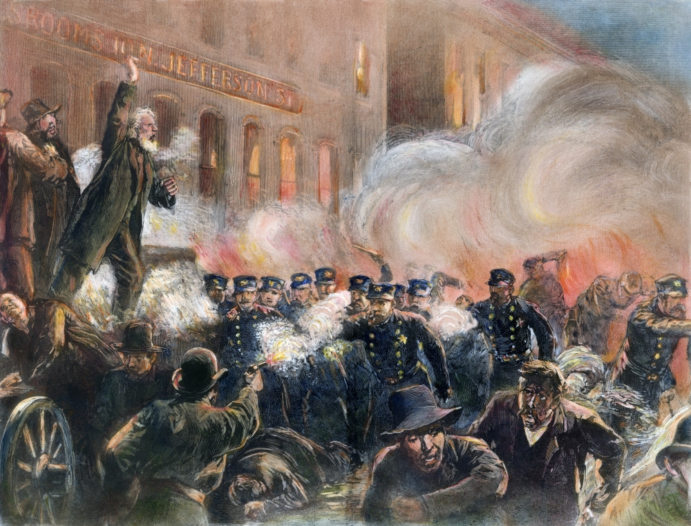 The Haymarket Riot, 1886. /Nriot At The Meeting At Haymarket Square ...
