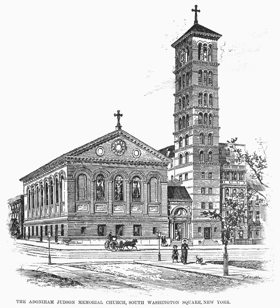 New York: Judson Church. /Nthe Adoniram Judson Memorial Church ...