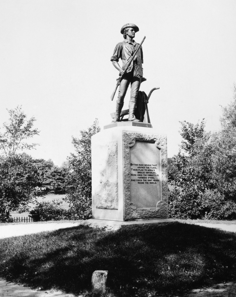 Minuteman Statue. /Nbronze Statue Of The Minuteman Of Concord ...