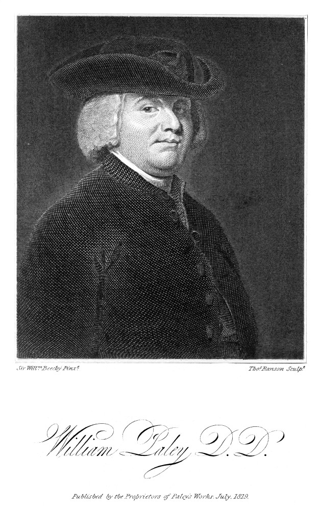William Paley (1743-1805). /Nenglish Theologian And Utilitarian ...