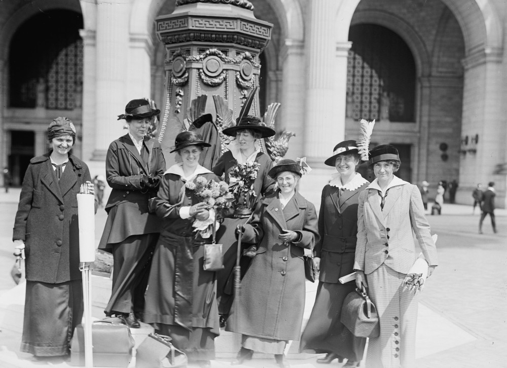 Suffragettes, 1914. /Ngroup Of Suffragettes. Left To Right: Rose ...
