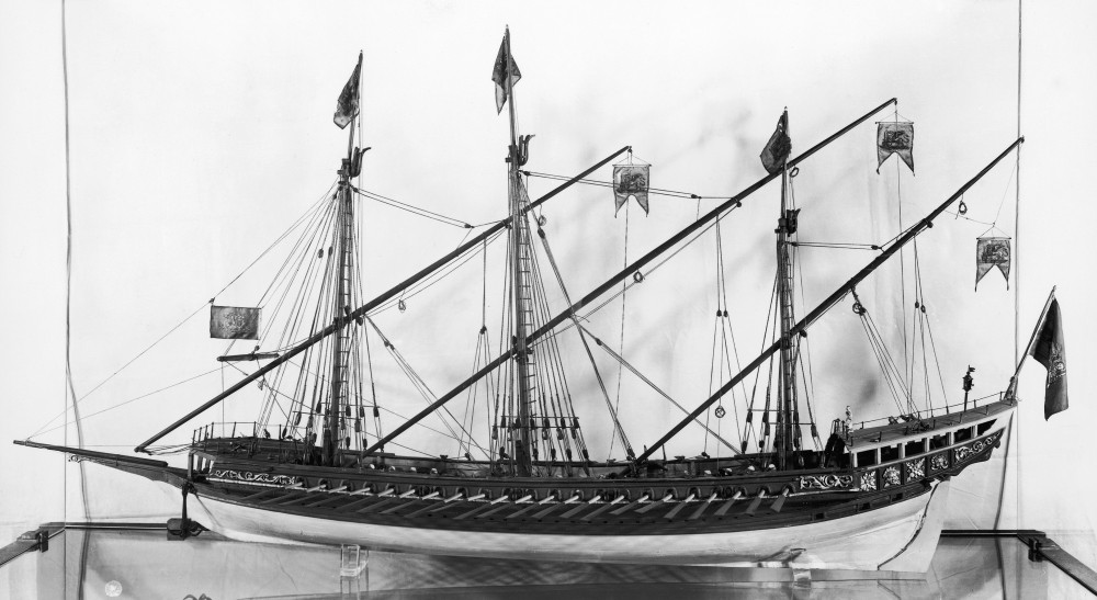 Venetian Galley. /Nmodel Of A Venetian Galley, 17Th Or 18Th Century ...