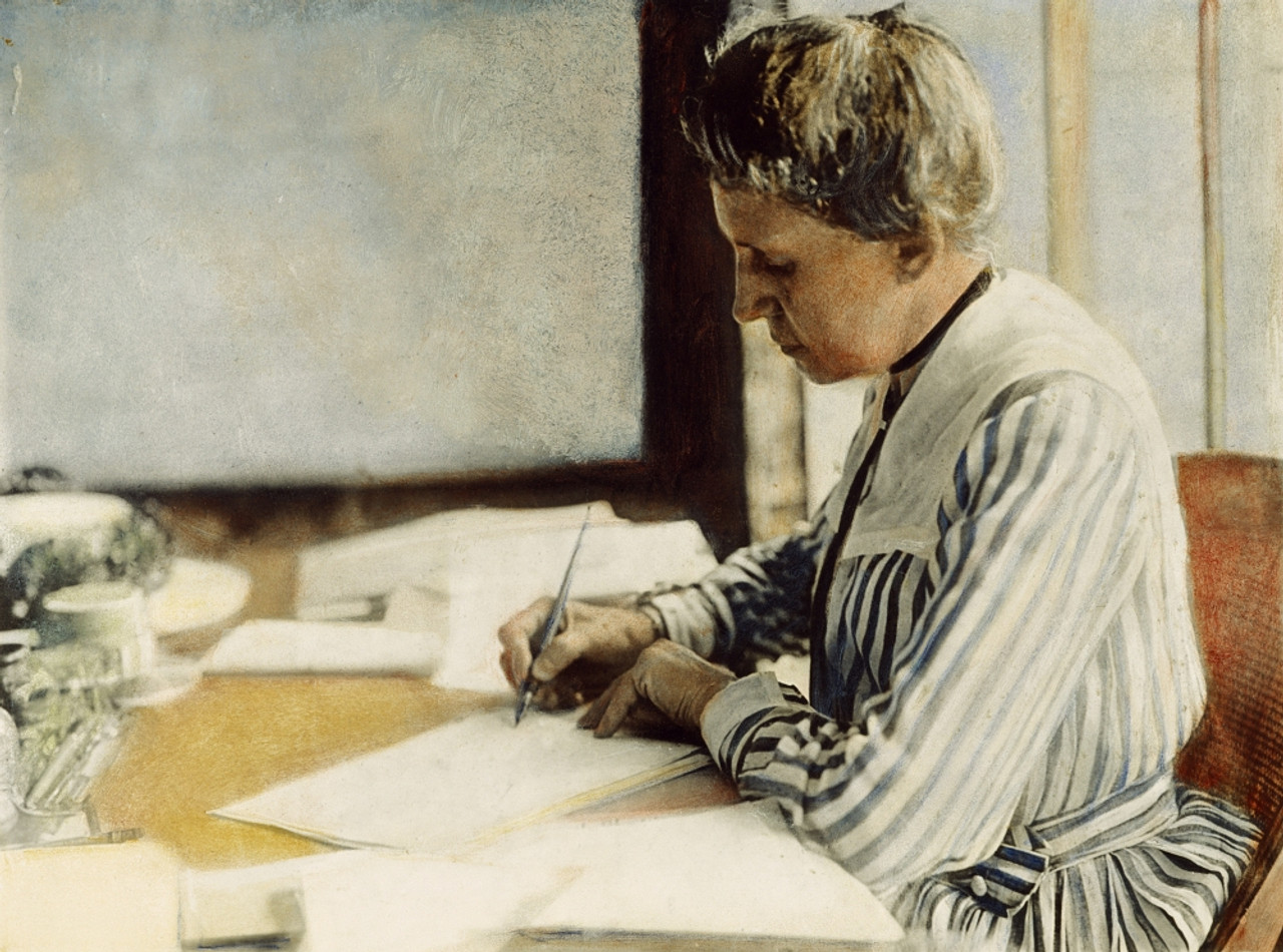 Ida Tarbell (1857-1944). /Namerican Author: Oil Over A Photograph, 1919 ...