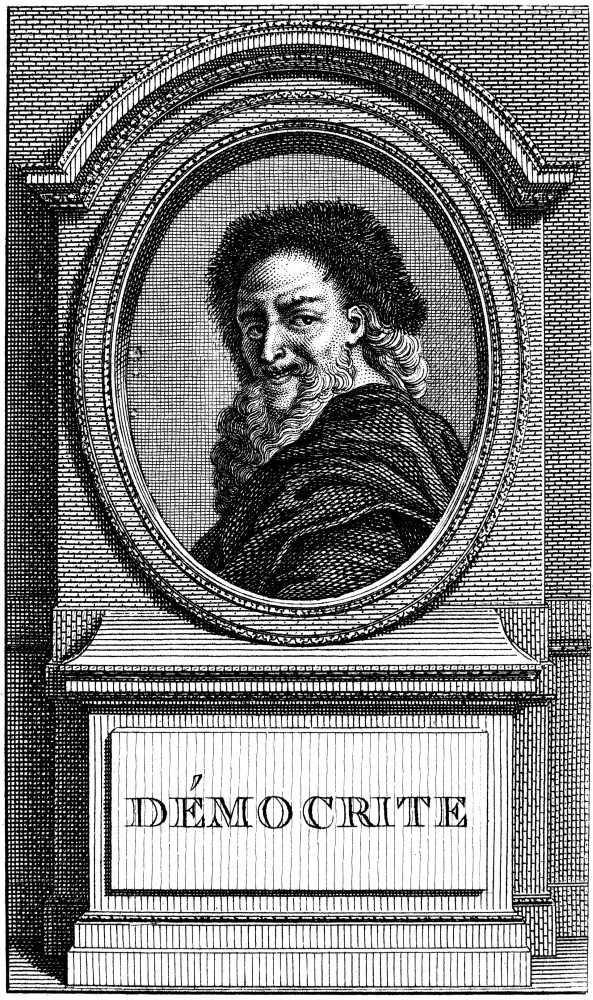 Democritus (C460-C370 B.C.). /Ngreek Philosopher. Line Engraving ...