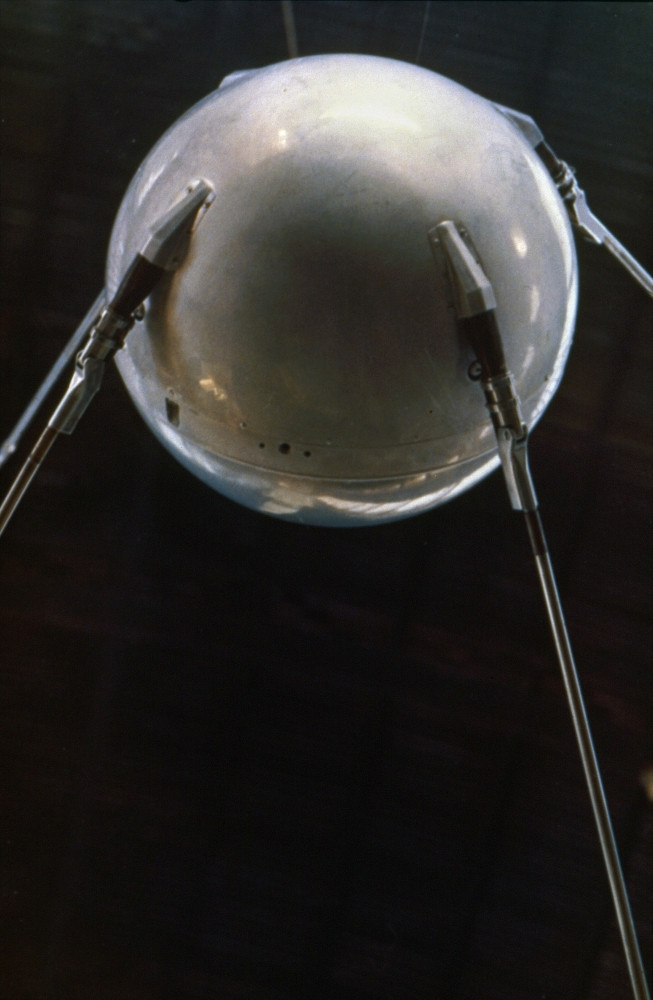 Sputnik I, 1957. /Nmodel Of The Soviet Satellite Sputnik I. Photograph ...