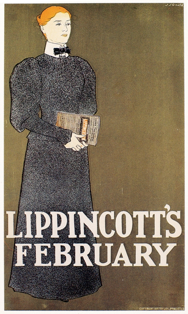 Magazine: Lippincott'S. /N'Lippincott'S' Magazine Cover. Lithograph ...