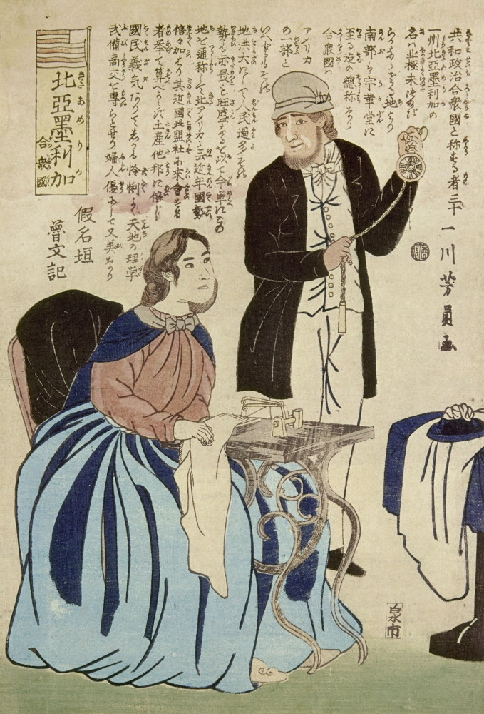Japan: Americans, 1861. /Nwoodblock Print, Japanese, 1861. Poster Print ...