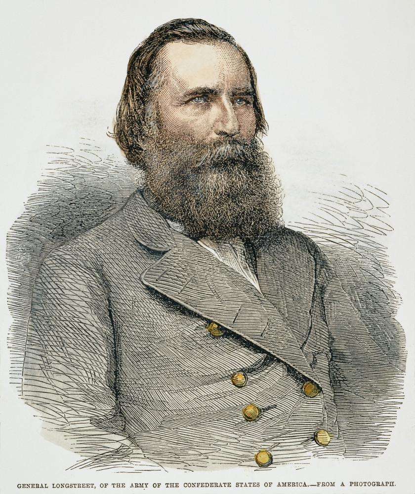 James Longstreet /N(1821-1904). American Army Officer. Wood Engraving ...