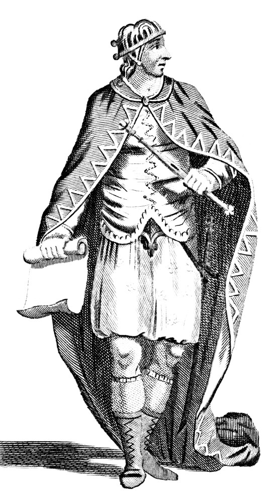 Edgar I (943-975). /Nknown As Edgar The Peaceful. King Of England, 959 ...