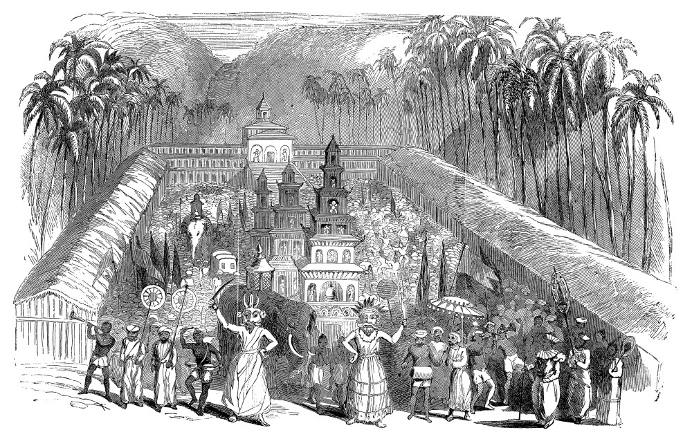 Festival Of The Perahera. /Nfestival Of The Perahera, In Ceylon ...