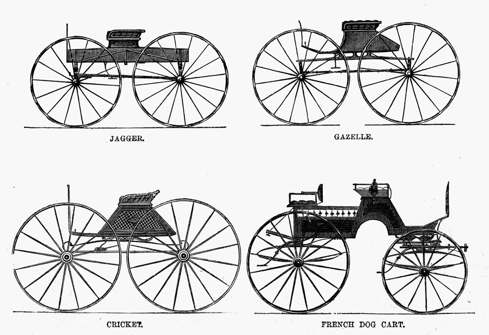 Carriage Types, C1860. /Nfour Carriage Types Manufactured By G. & D ...