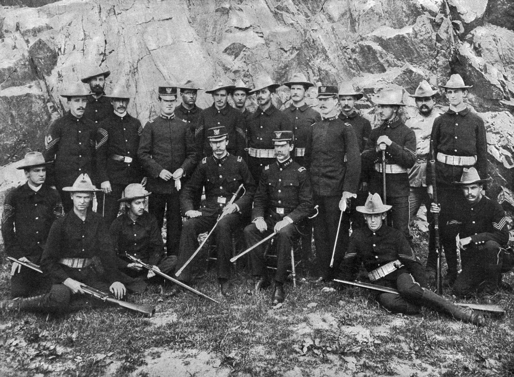 Spanish-American War, 1898. /Ncornell University Members Of The First ...
