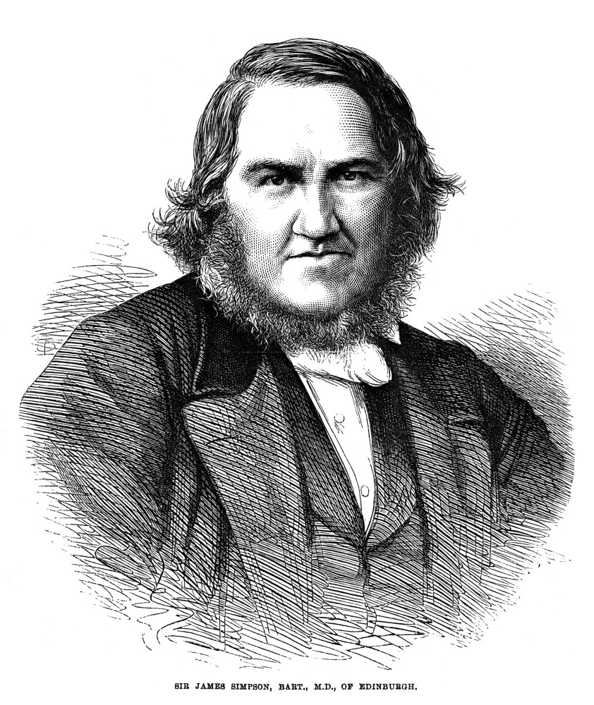 James Simpson (1811-1870). /Nscottish Physician. Line Engraving, 1866 ...