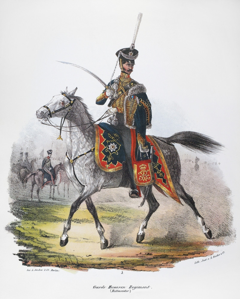 Prussian Soldier, 1830. /Ncaptain Of The Hussar Regiment Of The ...