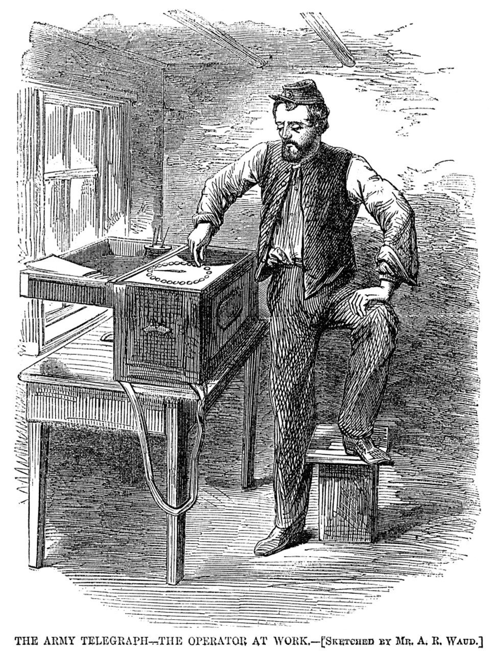 Civil War Telegraph 1863 Na Telegrapher Of The Army Of The Potomac