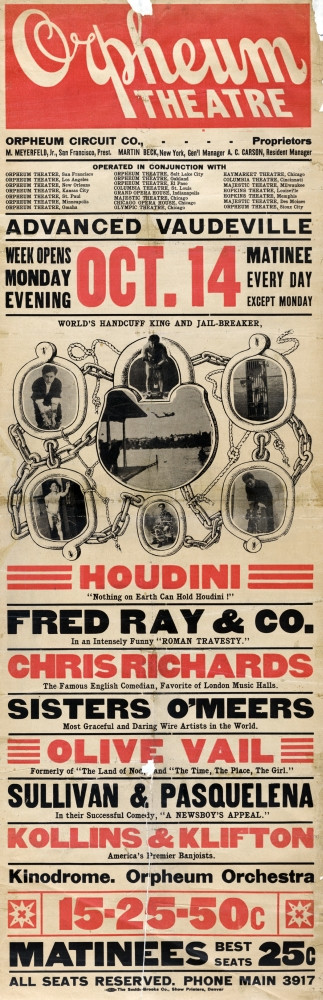 Vaudeville Poster, 1901. /Nan American Theater Poster For A Traveling ...