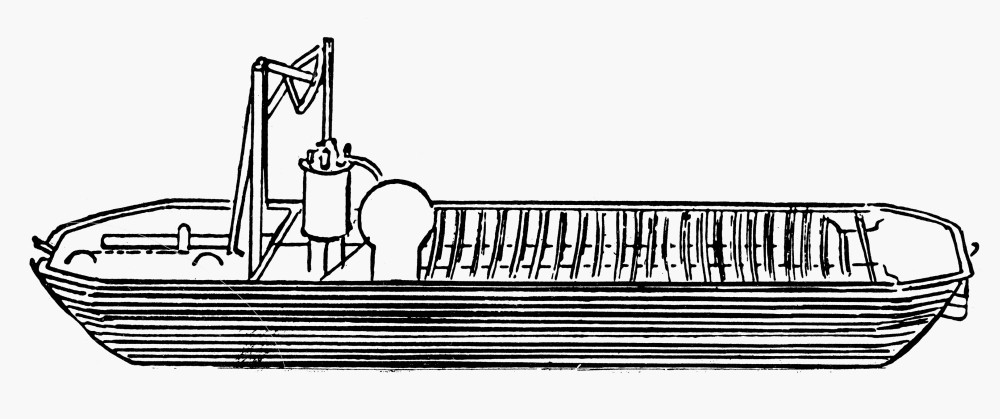 Steamboat Plan, 1780S. /Nplan Of James Rumsey'S Steam-Propelled Boat ...
