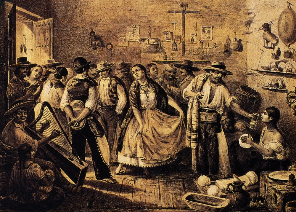 Mexico: Daily Life, C1855. /Ndrawing By Casimiro Castro, 1855-56 ...