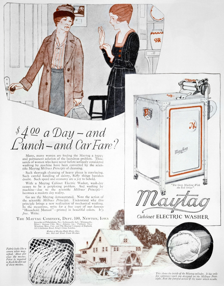 Washing Machine Ad, 1926. /Namerican Magazine Advertisement, 1926, For ...