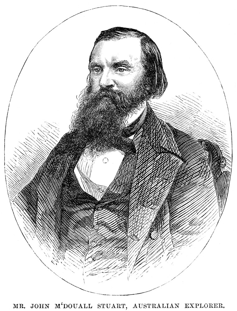John Mcdouall Stuart /N(1815-1866). Scottish Explorer In Australia ...