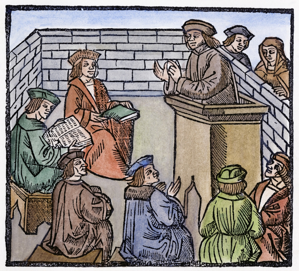 Medieval University, C1525. /Na Professor Lectures At A Medieval ...