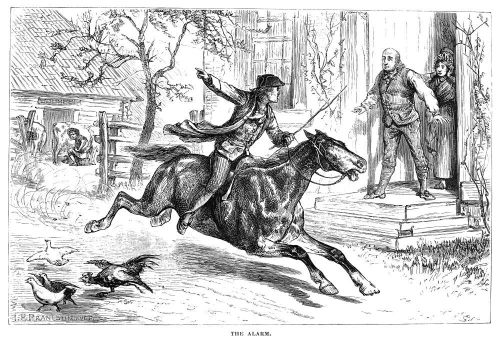 Paul Revere'S Ride. /Nrevere'S Ride From Boston To Lexington ...