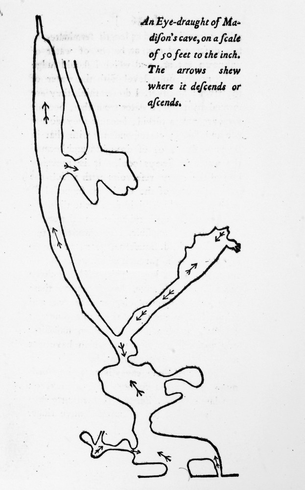 Virginia: Madison'S Cave. /Nmap Of Madison'S Cave, From Thomas ...