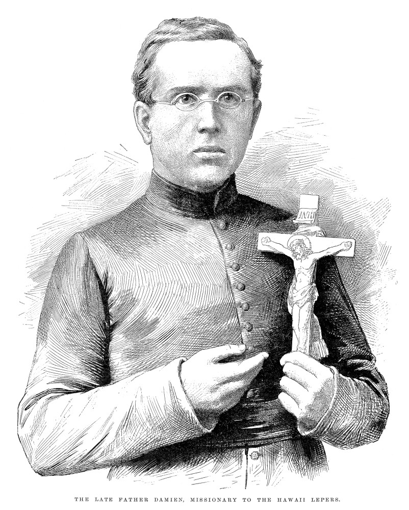 Joseph Damien De Veuster /N(1840-1889). Belgian Roman Catholic ...