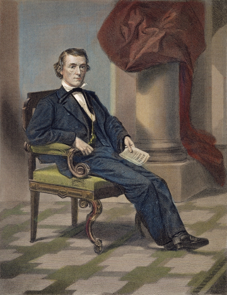 Alexander H. Stephens /N(1812-1883). American Politician. Steel ...