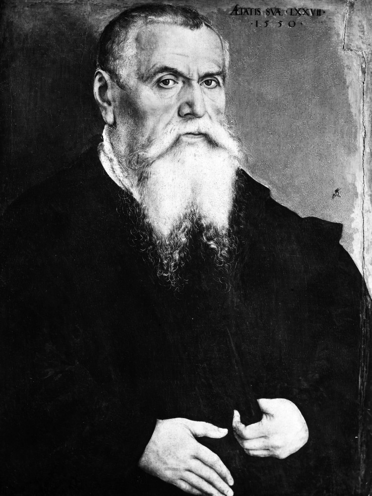Lucas Cranach (1472-1553). /Ngerman Painter And Engraver. Self-Portrait ...