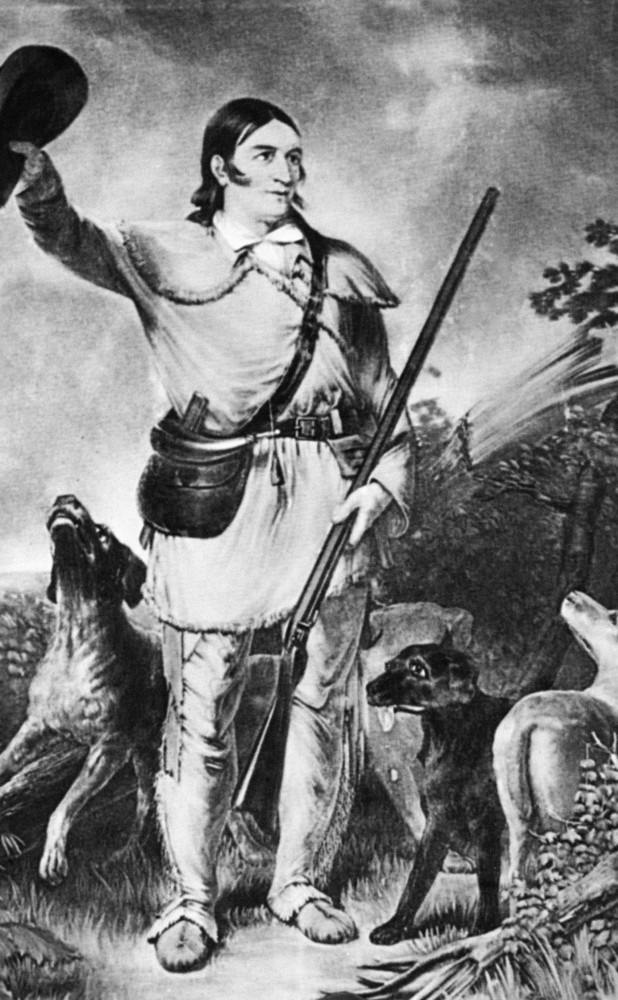 Davy Crockett (1786-1836). /Namerican Frontiersman. 19Th Century ...
