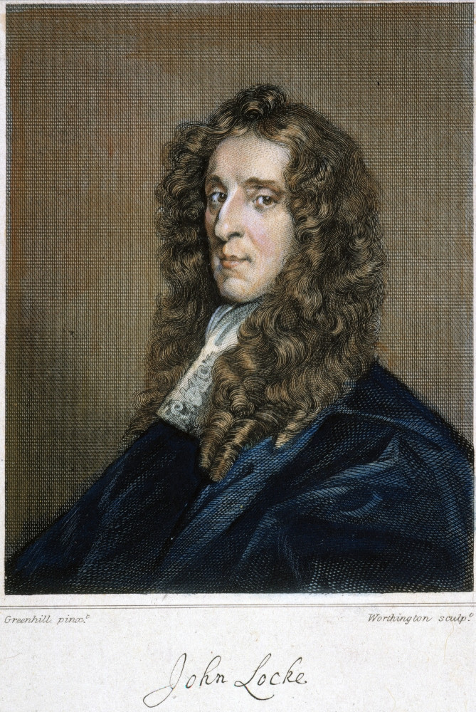 John Locke (1632-1704). /Nenglish Philosopher. Engraving, 1829, After A ...