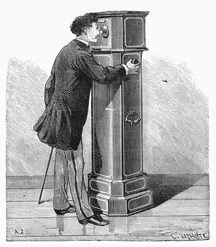 Stereopticon, 19Th Century. /Nline Engraving, French, 19Th Century ...