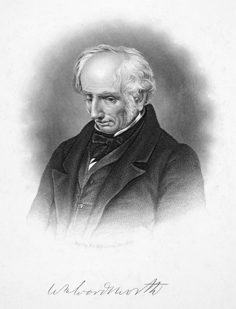 William Wordsworth /N(1770-1850). English Poet. Steel Engraving, 19Th ...