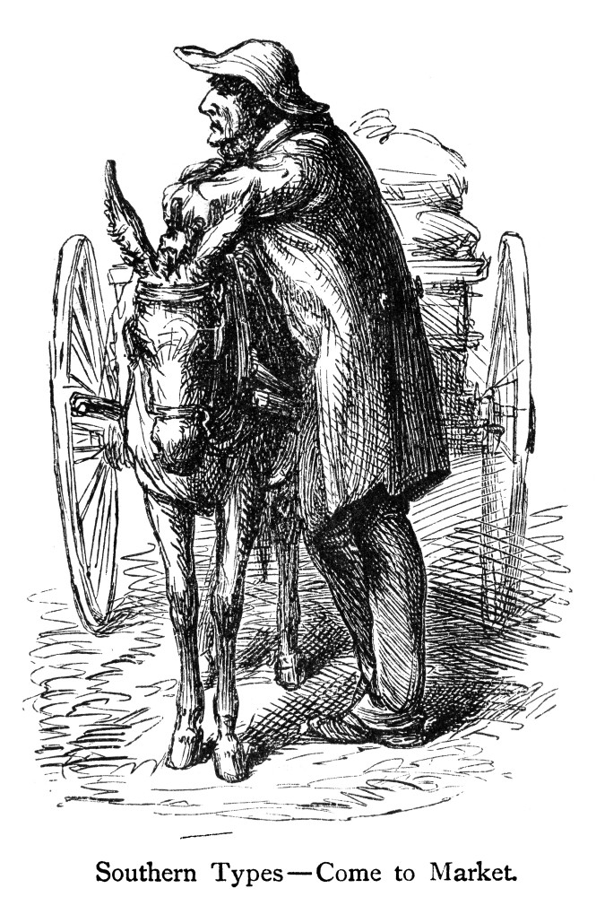 Southern Farmer, 1875. /N'Southern Types - Come To Market.' Wood ...