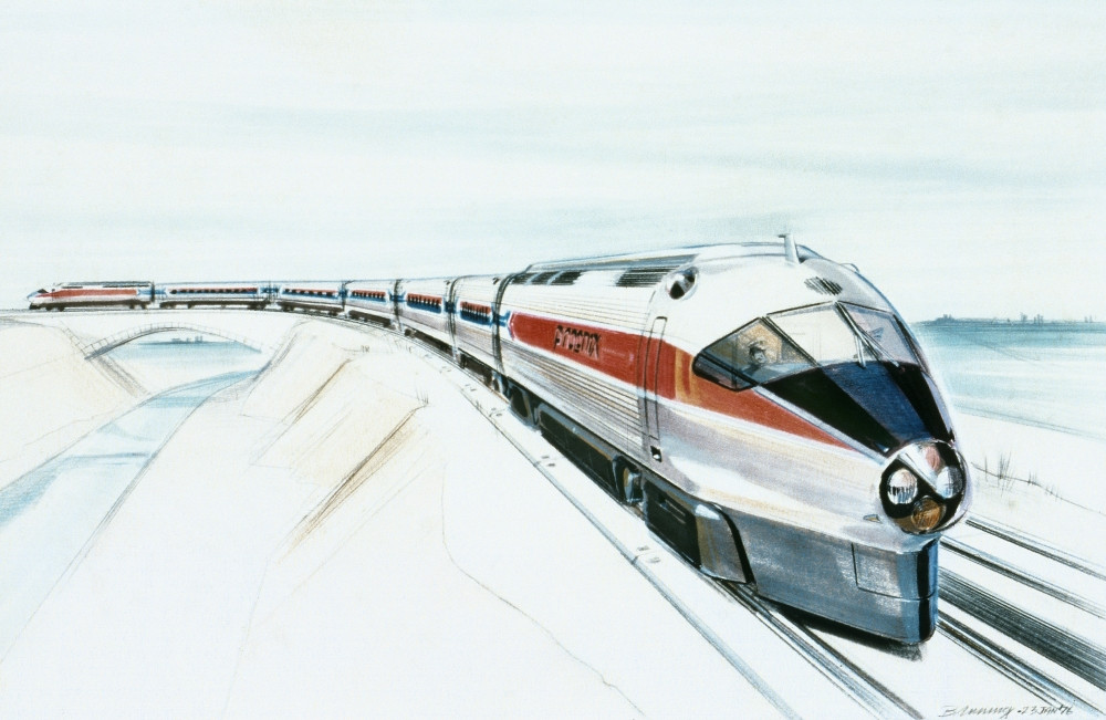 High-Speed Train. /Nthe 'Phoenix,' A High-Speed Train. Illustration ...