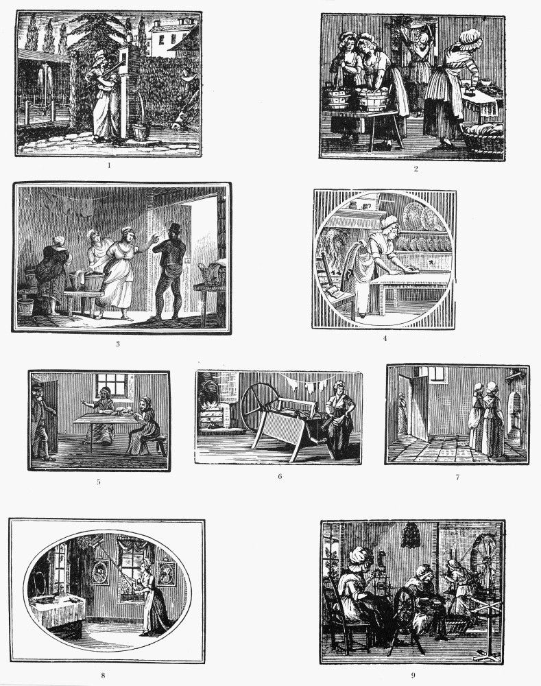 Daily Life: Housework. /Nengraving, Early 19Th Century. Poster Print by ...