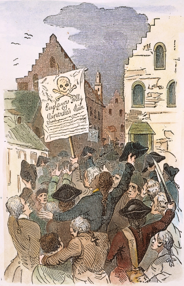 New York: Stamp Act, 1765. /Na Demonstration Against The Stamp Act In ...
