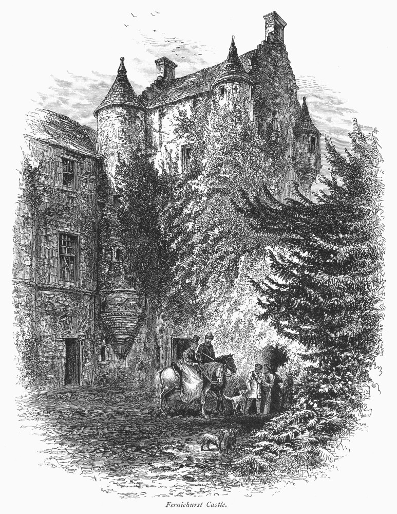 Scotland: Castle. /Nview Of Ferniehurst Castle, In The Border Region Of ...