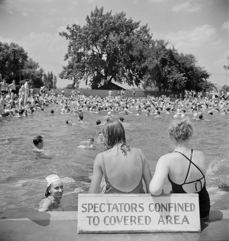 Swimming Pool, 1942. /Nbathers At The Municipal Pool In Washington D.C ...
