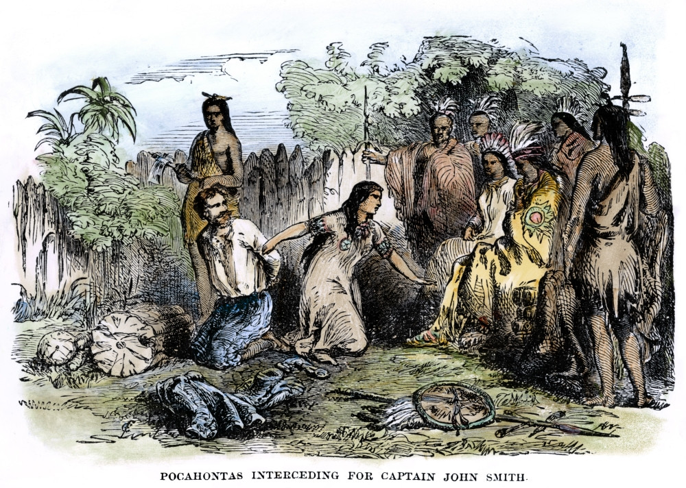 Pocahontas (1595?-1617). /Nnative American Princess. Pocahontas Saving ...