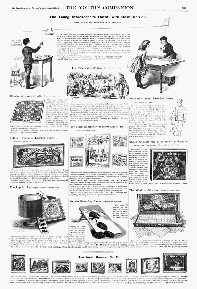 Advertisement: Toys, 1890. /Namerican Magazine Advertisements For ...
