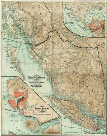 British Columbia Railway Map Grand Trunk Railway Map Of Victoria