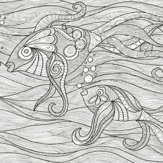 Fish Conversation Poster Print by Pam Varacek (24 x 24) - Item ...