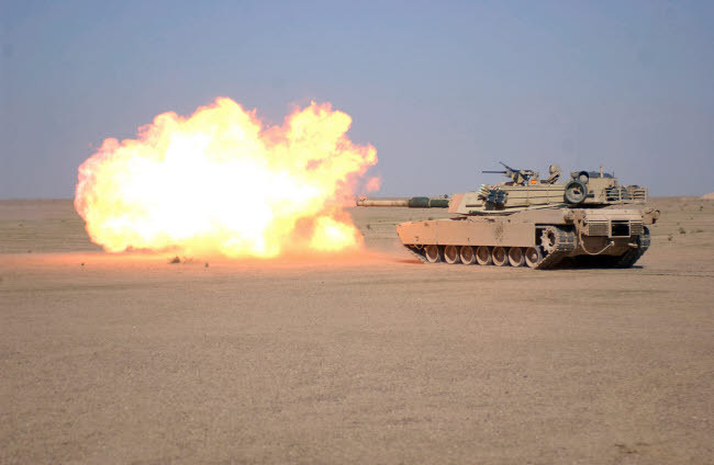 M1 Abrams Tank Firing Wallpaper