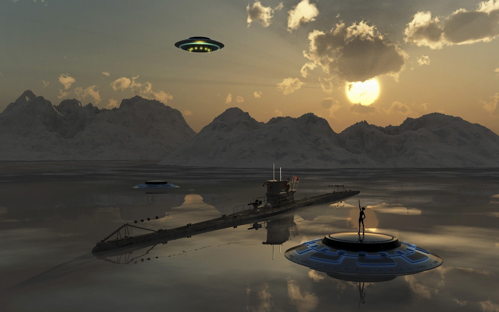 antarctica alien ship