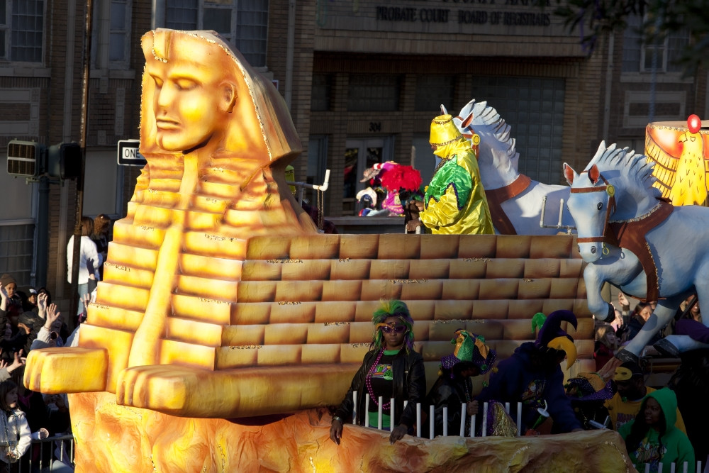 Egyptian Sphinx Float for Mardi Gras Poster Print by Carol Highsmith ...
