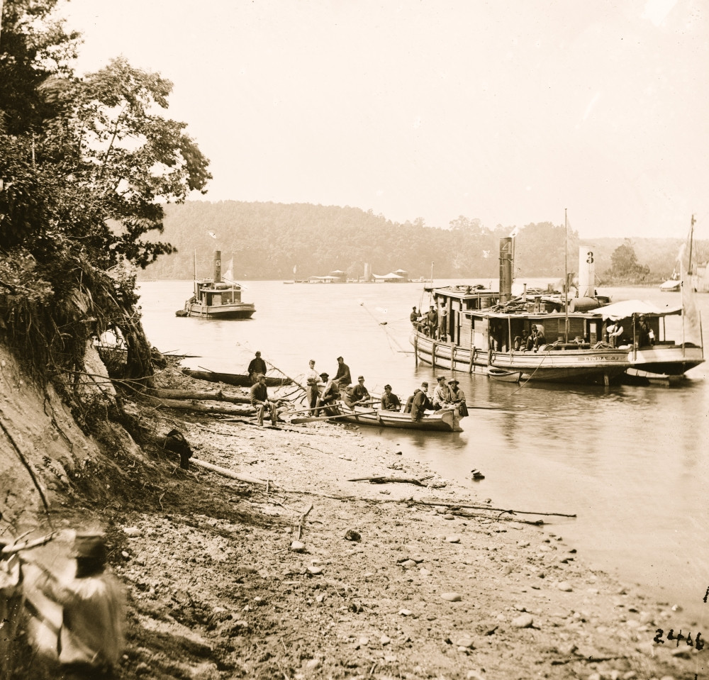 Deep Bottom, Va., vicinity. Transport Linda of Philadelphia and a ...