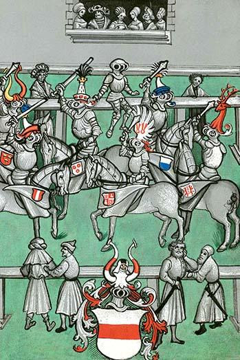 Medieval Tournament melee & Jousting Poster Print by Ludwig Van Eyb ...