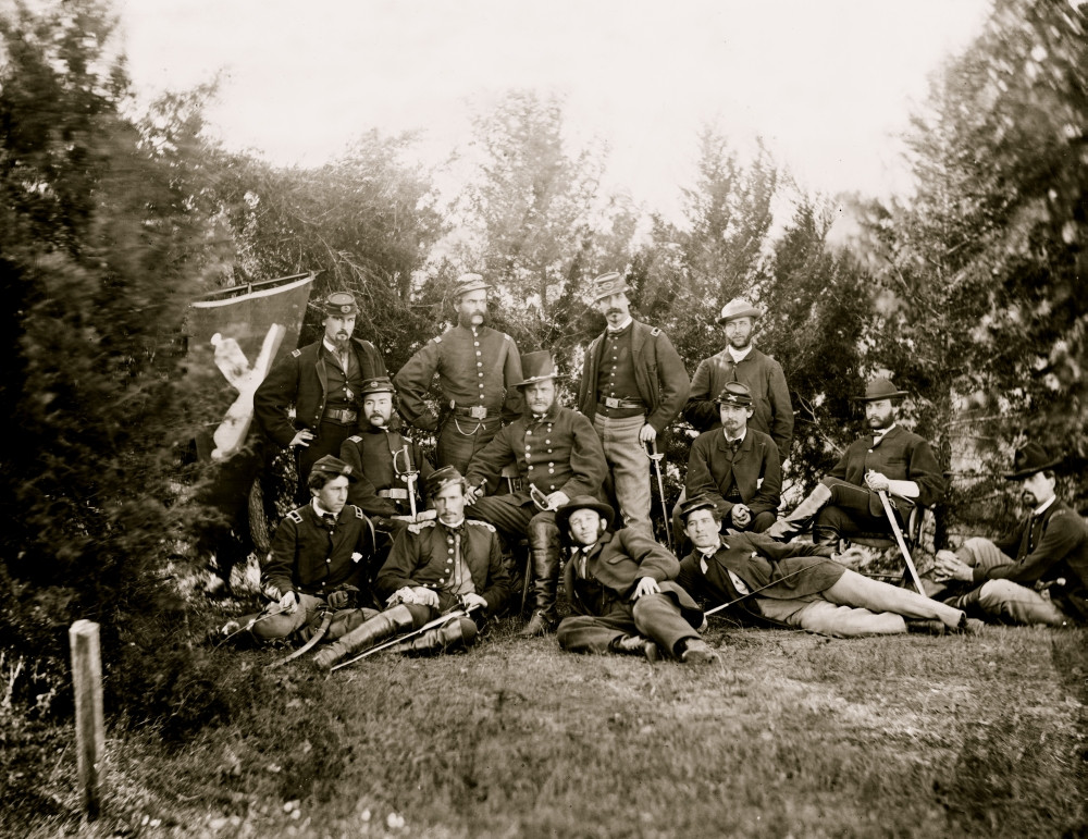 Culpeper, Va. Gen Robert O. Tyler and staff of the Artillery Reserve ...